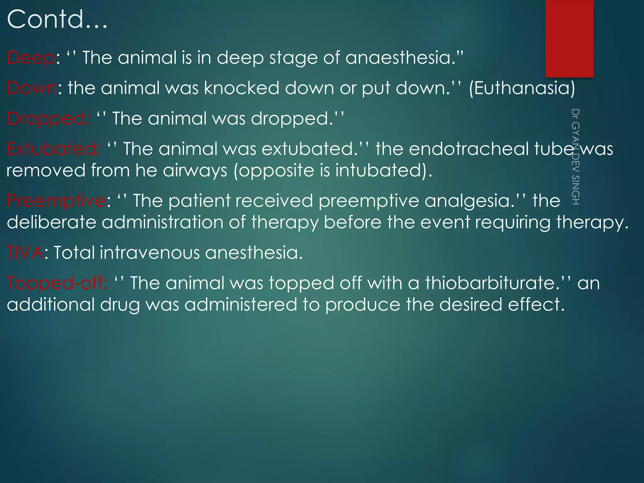 Large animal anaesthesia copy (3) pdf | PDF