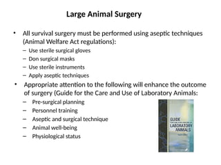 Veterinary Large animal surgery at glance | PPTX