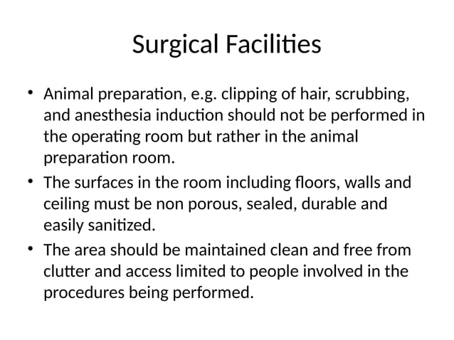 Veterinary Large animal surgery at glance | PPTX
