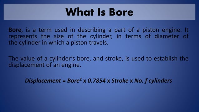 Large bore engines | PPTX | Physics | Science