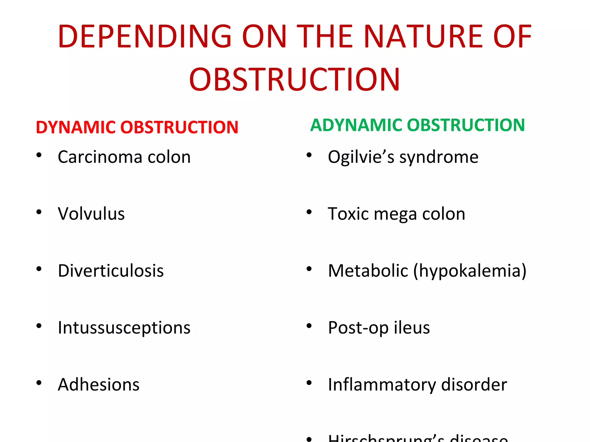 Large bowel obstruction -dr.p.saravanakumar ms pg tanjore medical ...