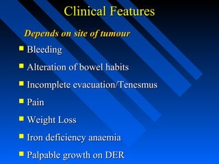 Large bowel tumours | PPT
