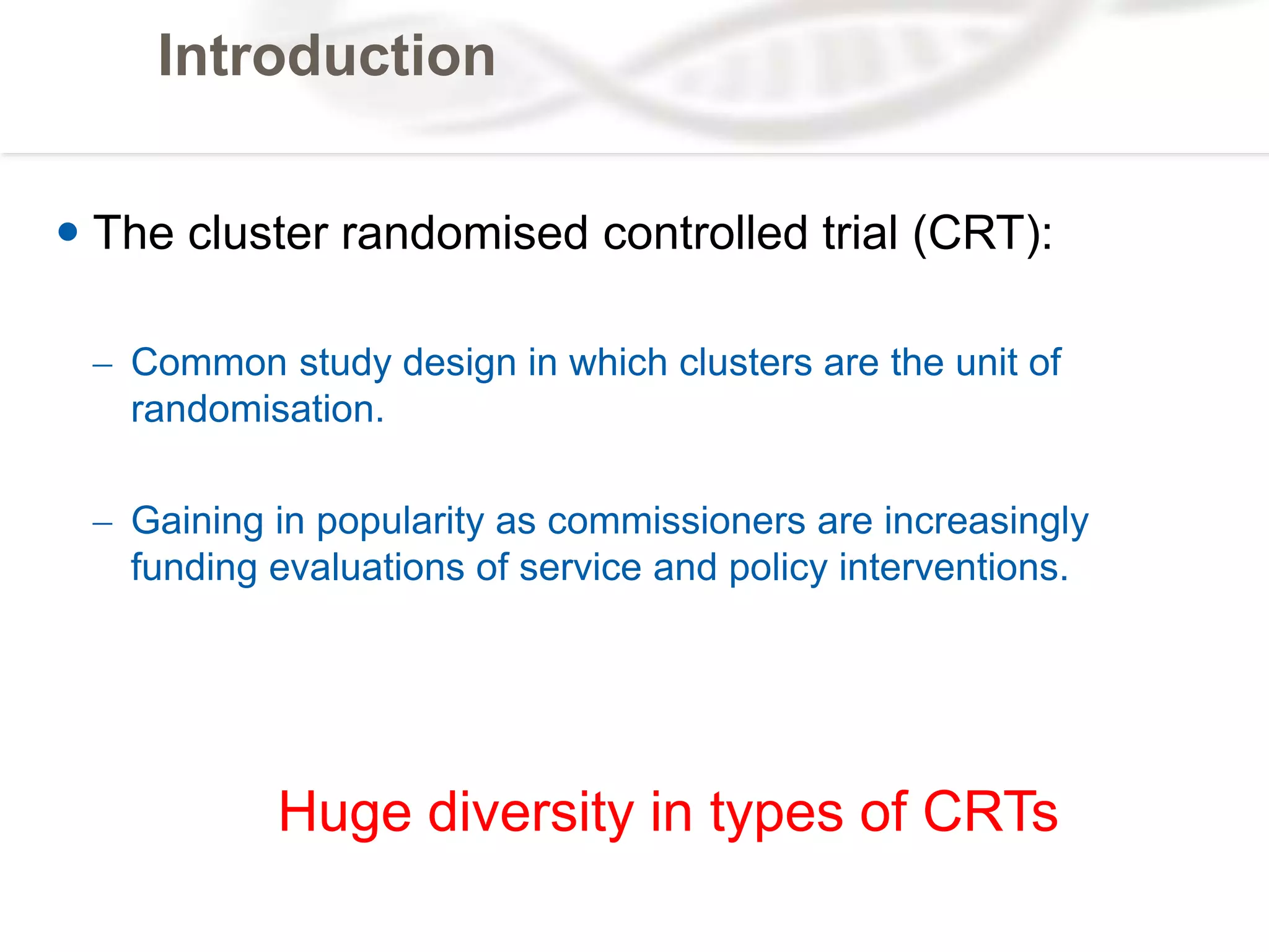 Cluster randomised trials with excessive cluster sizes: ethical and ...