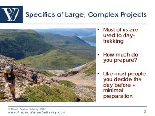 Specifics of Managing Large, Complex Projects | PDF