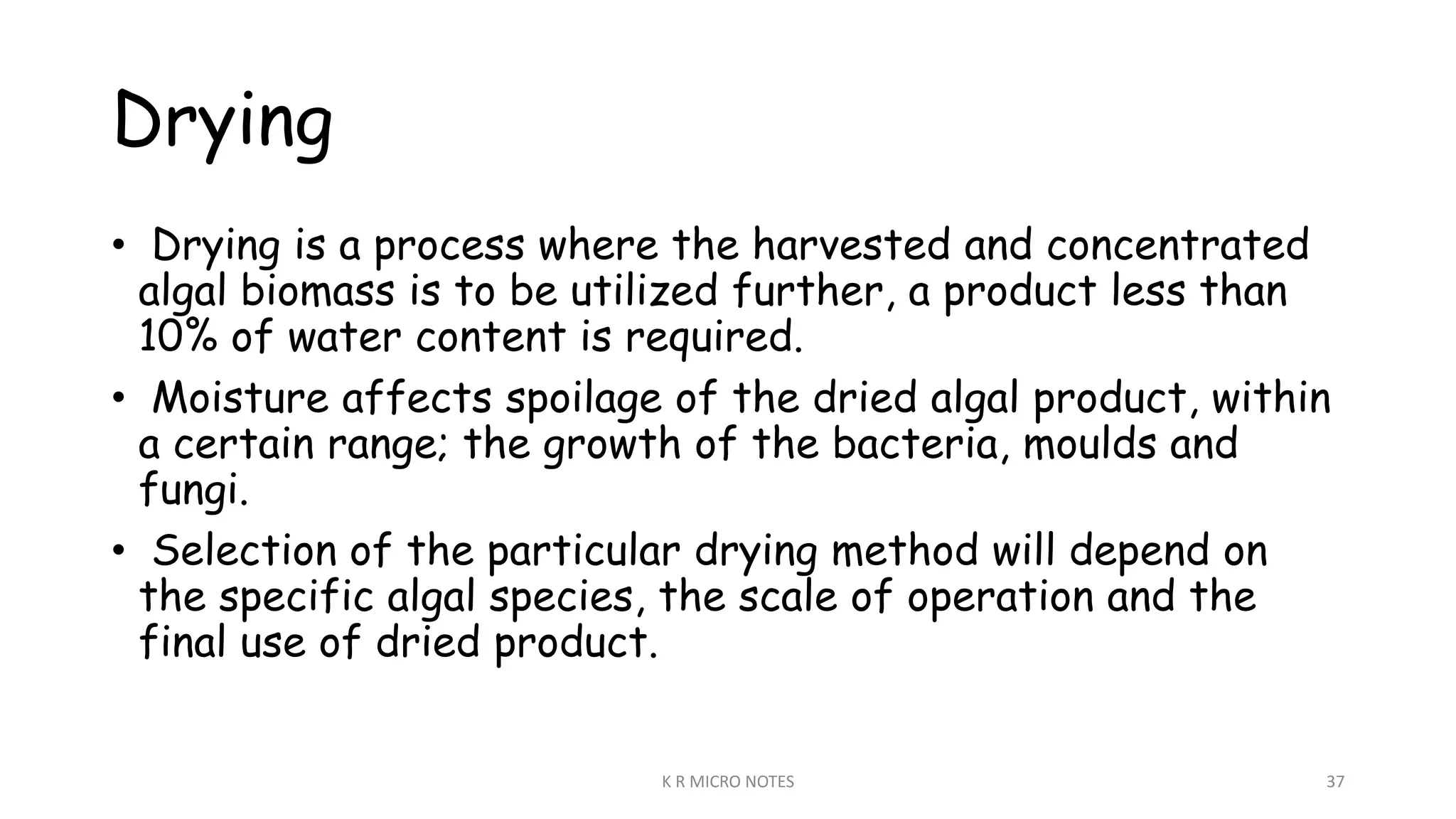Large cultivation of algae in Pond Design | PPTX