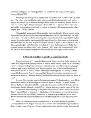 Large data sets analysis florida airports | DOCX | Air Travel | Travel Type