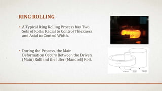 Large diameter ring manufacturing | Metal Forming Operations | PPTX ...