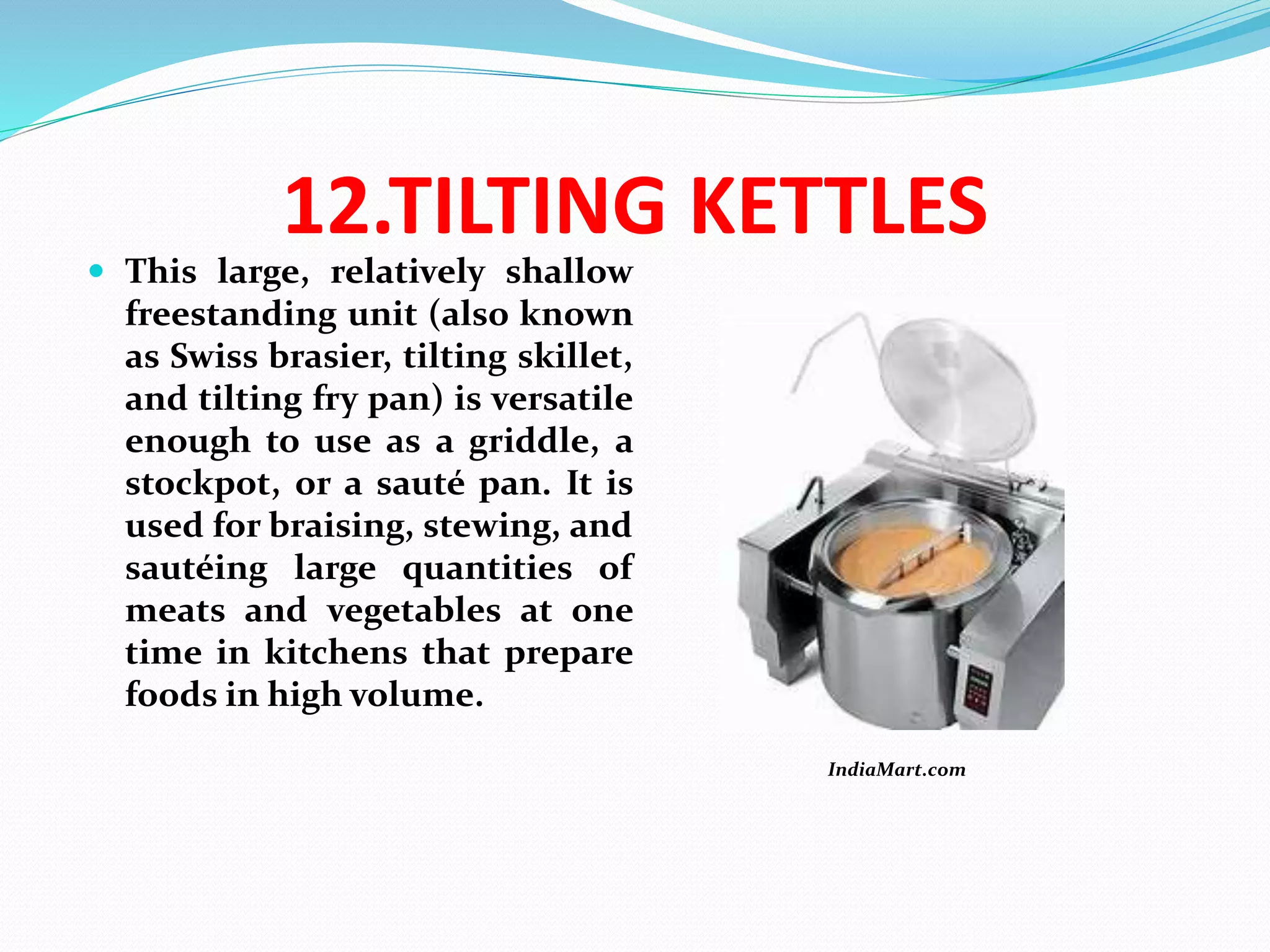 Large Equipment in the Kitchen | PPTX