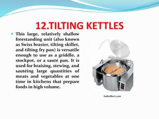 Large Equipment in the Kitchen | PPTX