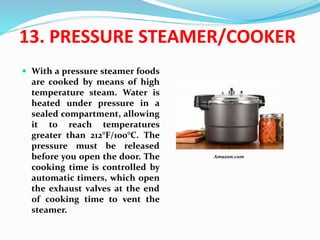 Large Equipment in the Kitchen | PPTX