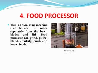 Large Equipment in the Kitchen | PPTX