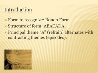 Large Form Analysis | PPTX | Classical Music | Music