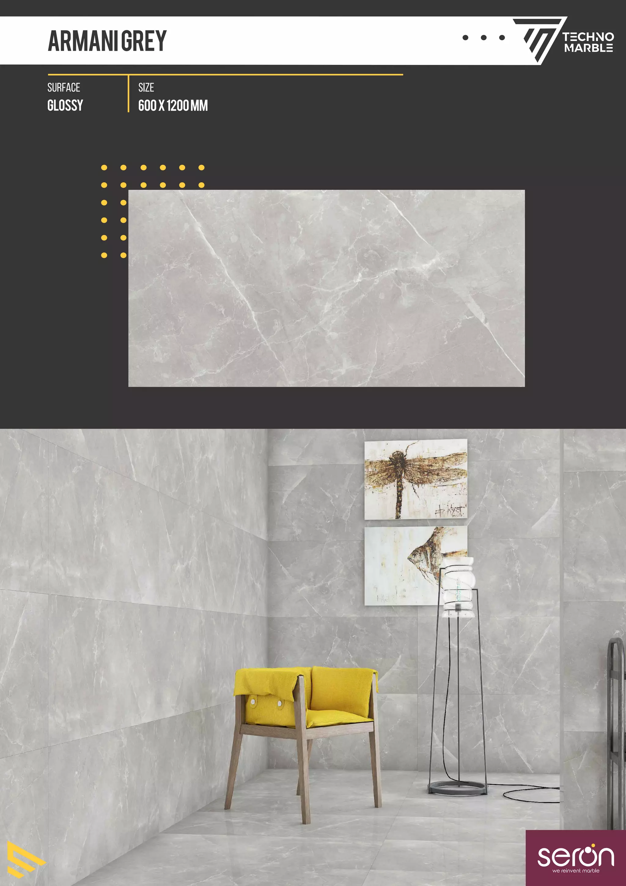 Large Format Tile, big slab porcelain tile, slim tile seron granito ...