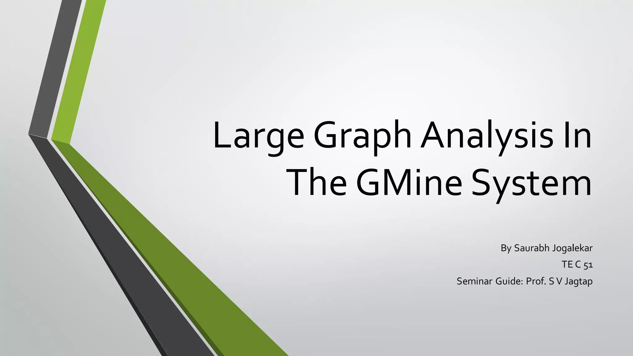 Large graph analysis using g mine system | PDF | Graphics Software | Computer Software and ...