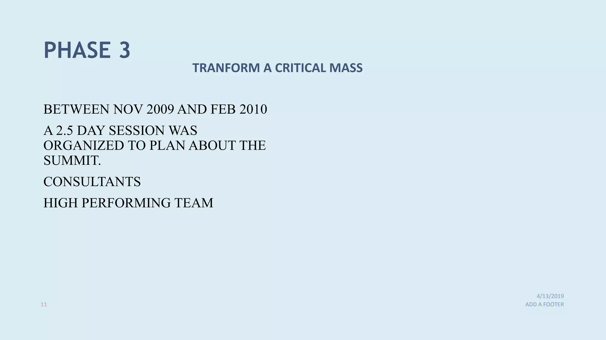 Large group intervention at airbus | PPTX