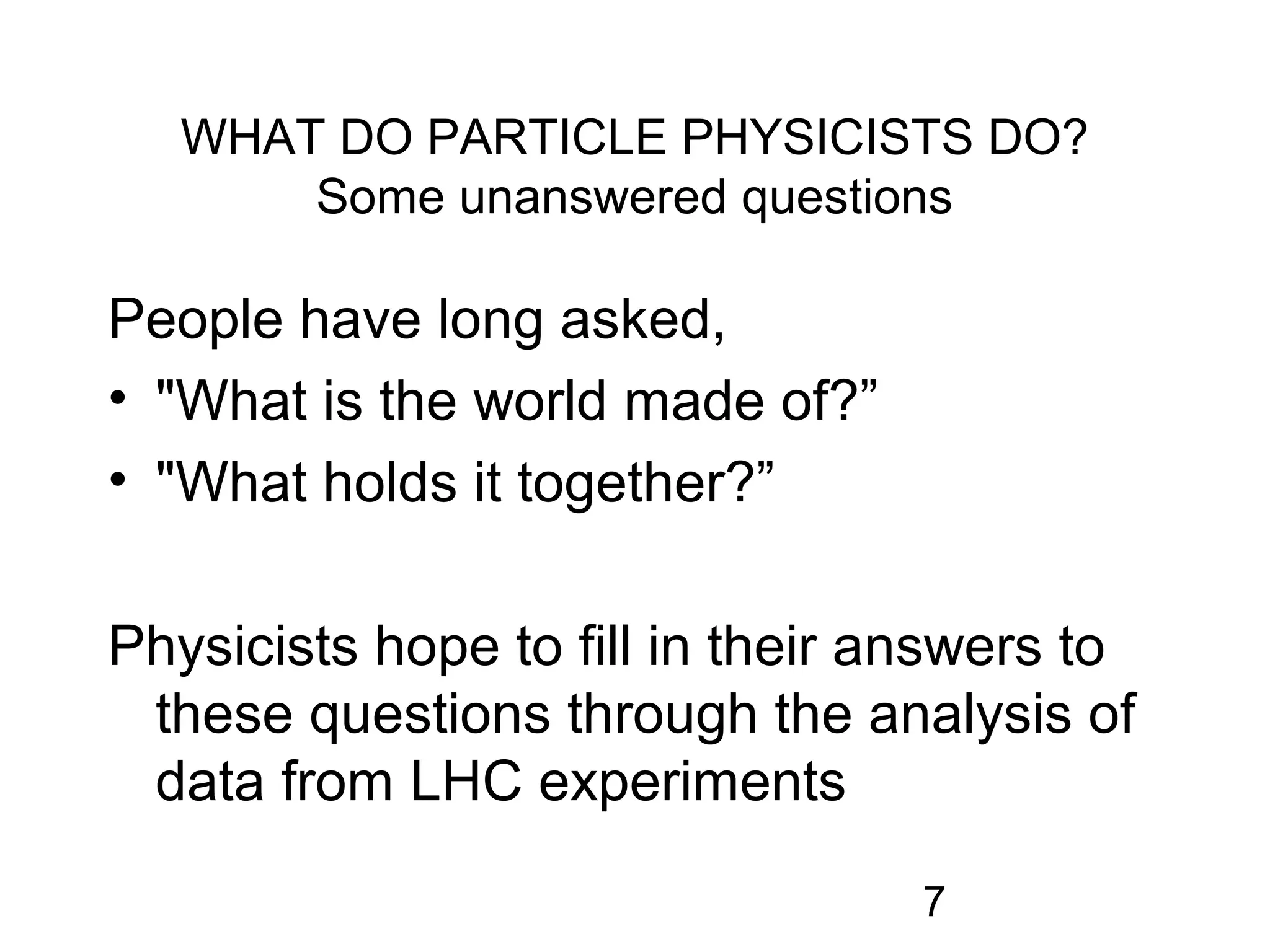 Large hadron collider | PPT | Physics | Science