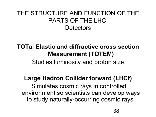 Large hadron collider | PPT | Physics | Science