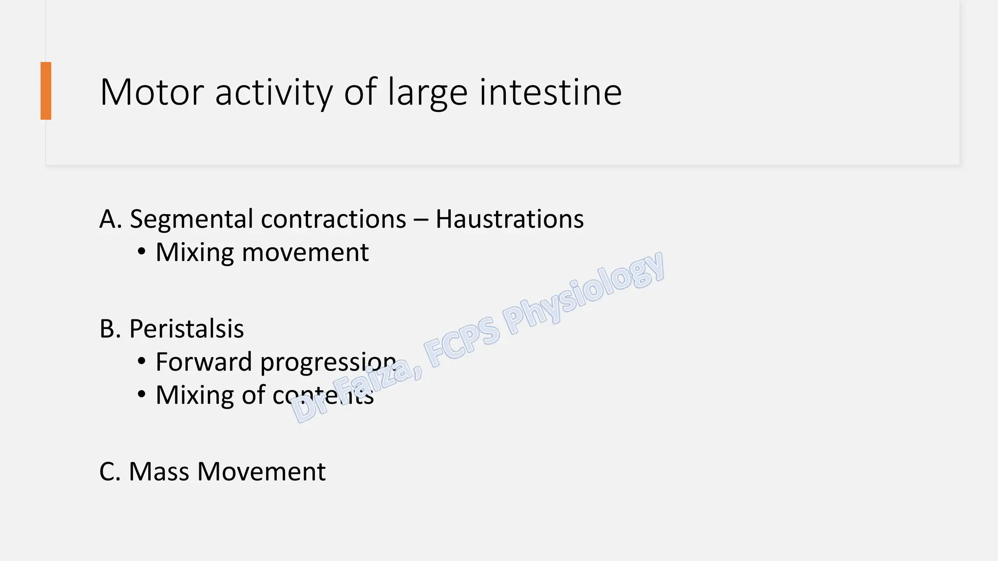 Large Intestine Physiology | PDF