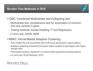 Population-Based DNA Variant Analysis | PDF