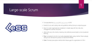 Large scale agile frameworks | PPT