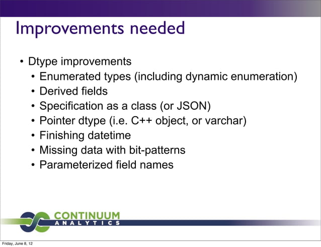 Large-scale Array-oriented Computing with Python | PPT | Free Download