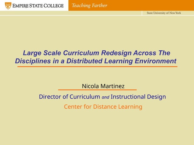 Large Scale Curriculum Redesign Powerpoint | PPT