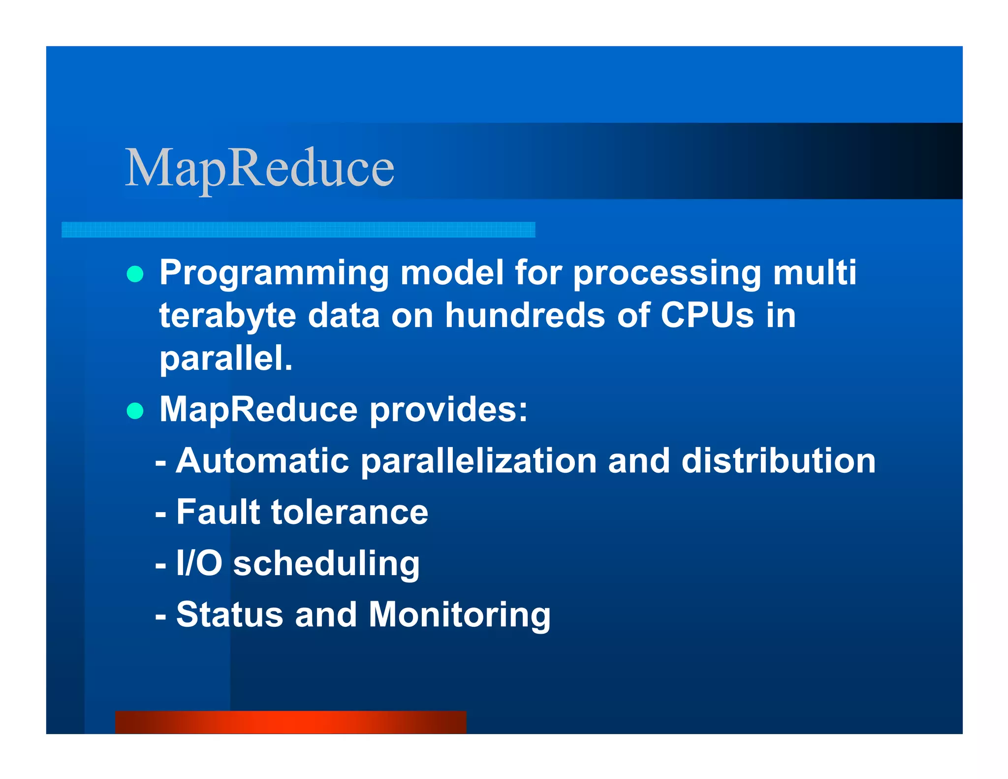 Large Scale Data Processing & Storage | PDF