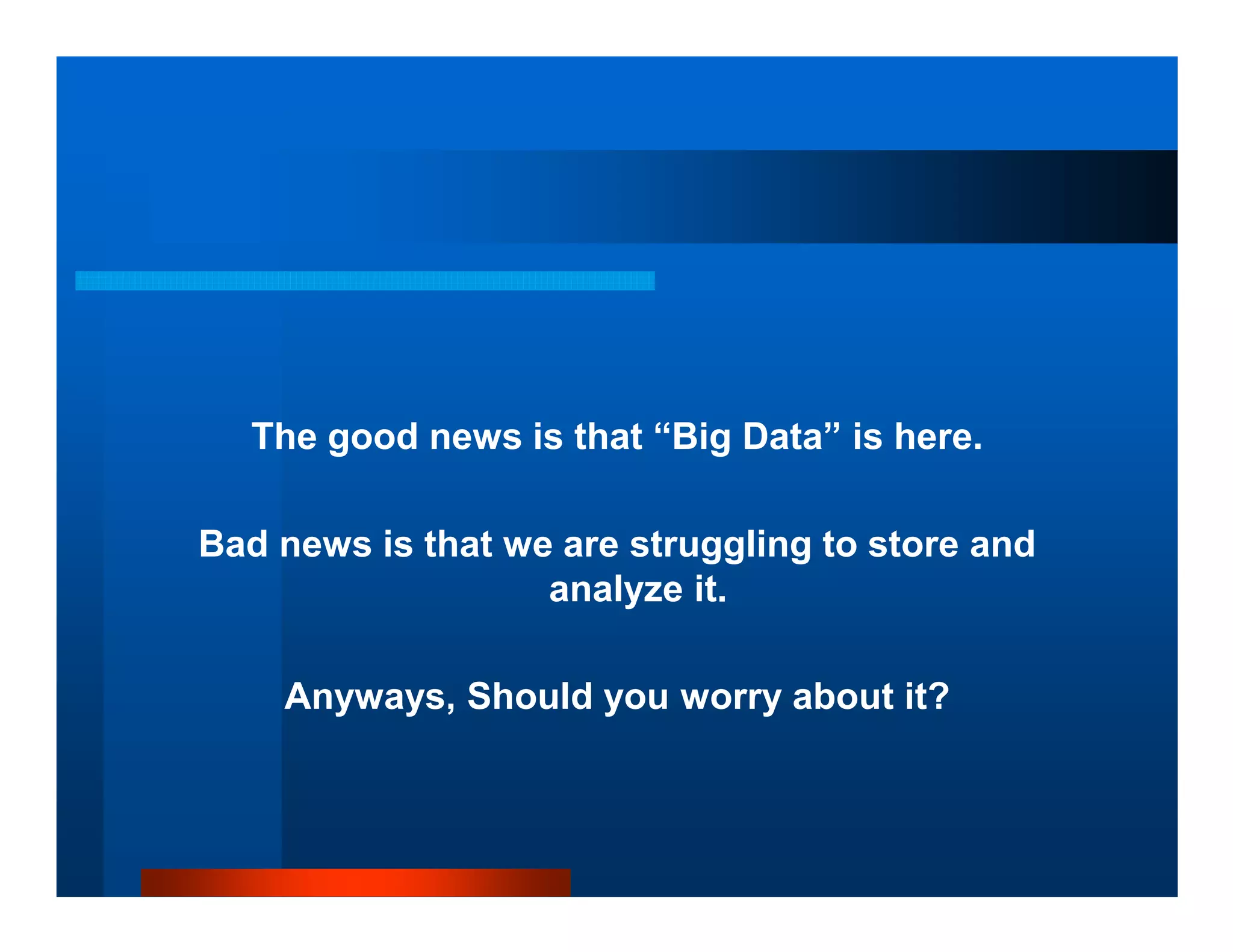 Large Scale Data Processing & Storage | PDF