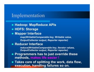 Large Scale Data Processing & Storage | PPT