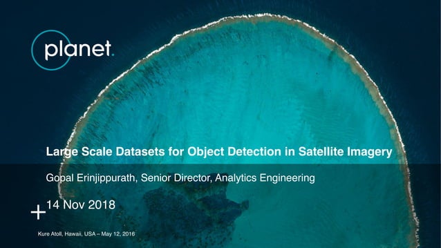 Large Scale Datasets for Analytics on Satellite Imagery | PDF