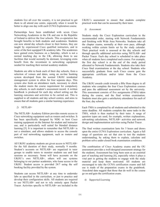 Large scale delivery of cisco networking academy program by blended distance learning | PDF