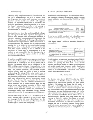 Large scale delivery of cisco networking academy program by blended distance learning | PDF