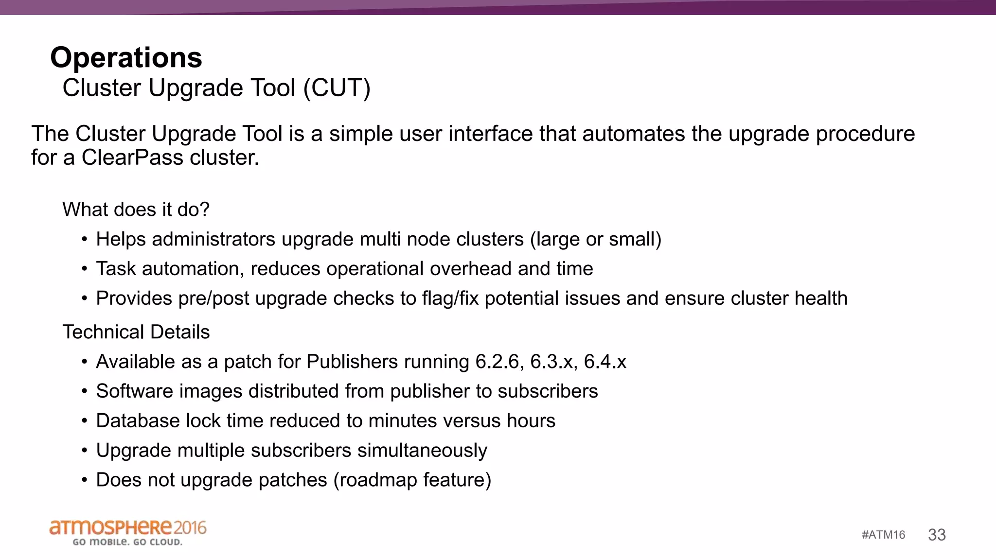 Large scale, distributed access management deployment with aruba clear ...