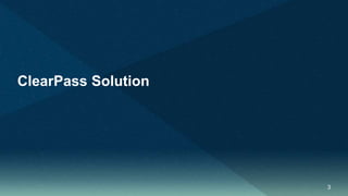 Large scale, distributed access management deployment with aruba clear ...