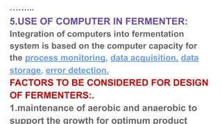 Large scale fermentation (1) | PDF