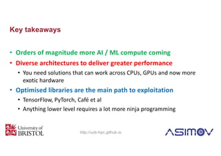 Implementing AI: High Performance Architectures: Large scale HPC hardware in the age of AI | PDF