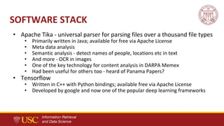 Large Scale Image Forensics using Tika and Tensorflow [ICMR MFSec 2017] | PPT