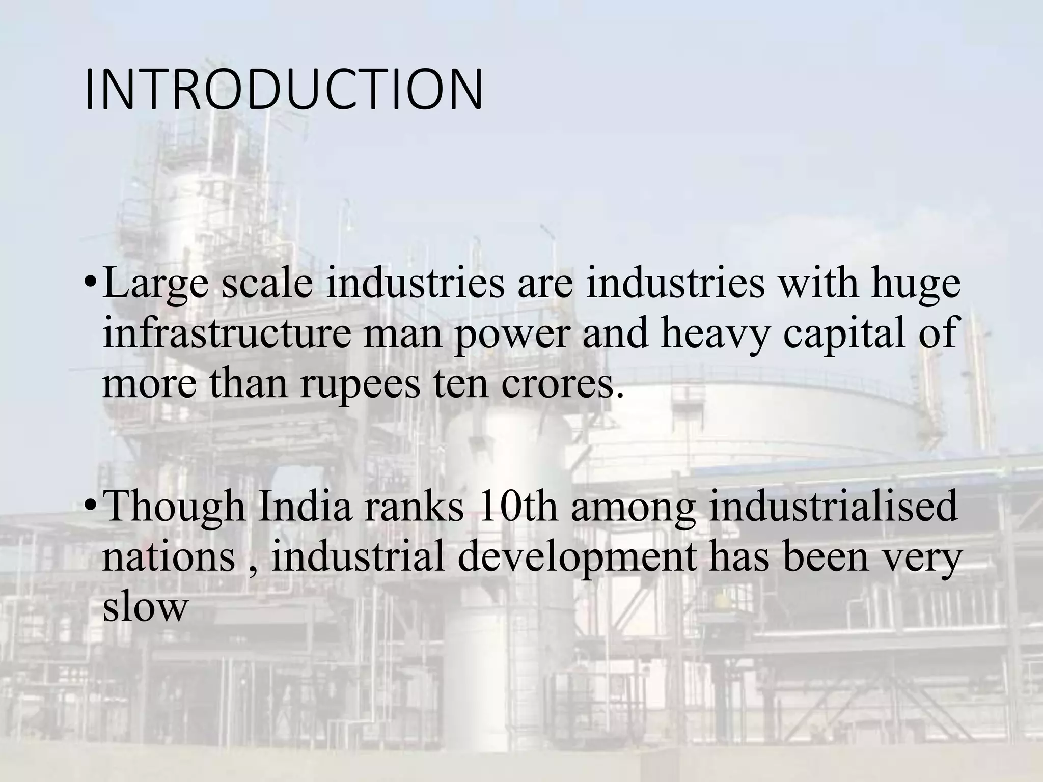 Large scale industry | PPTX