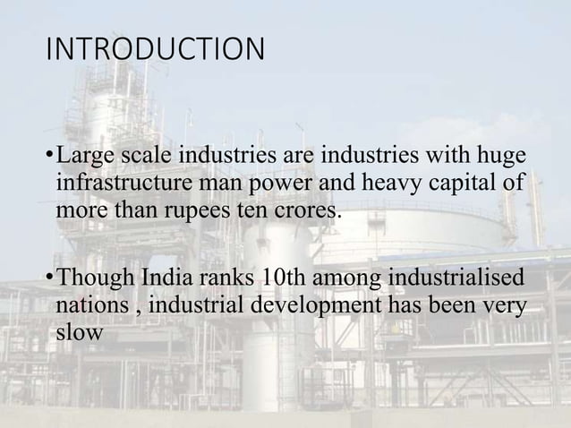 Large scale industry | PPTX