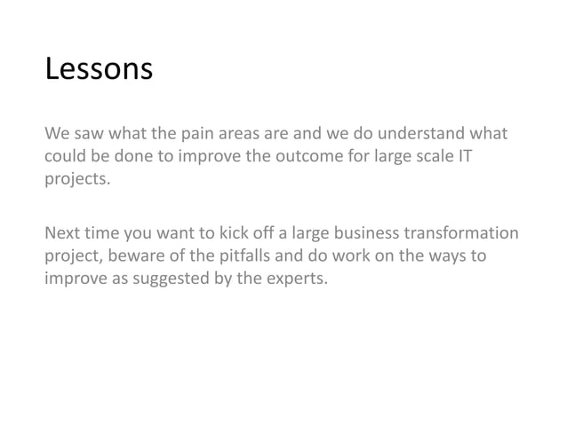 Large scale it projects | PPT