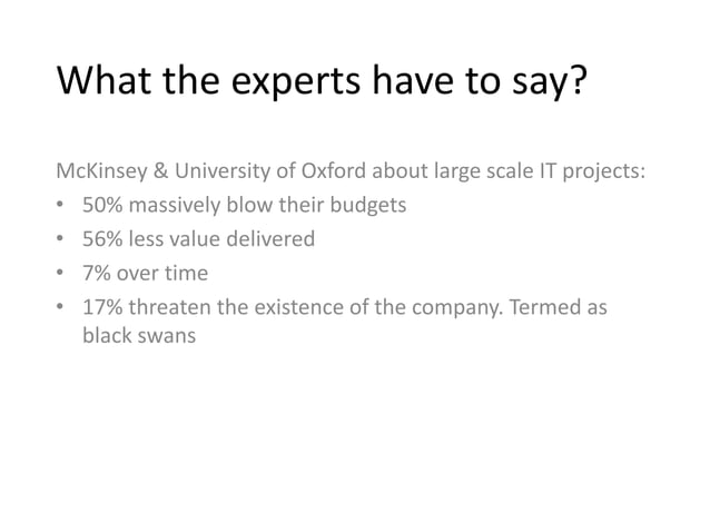 Large scale it projects | PPT