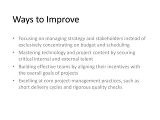 Large scale it projects | PPTX