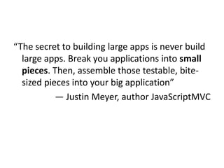 YUI vs jQuery: to Build Large Scale JavaScript App | PPT