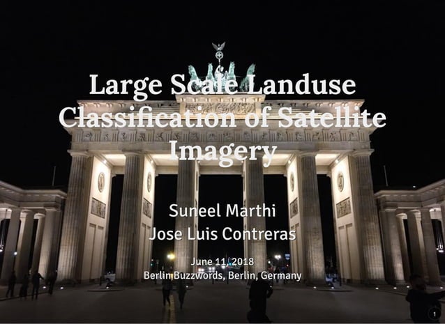 Large scale landuse classification of satellite imagery | PPT