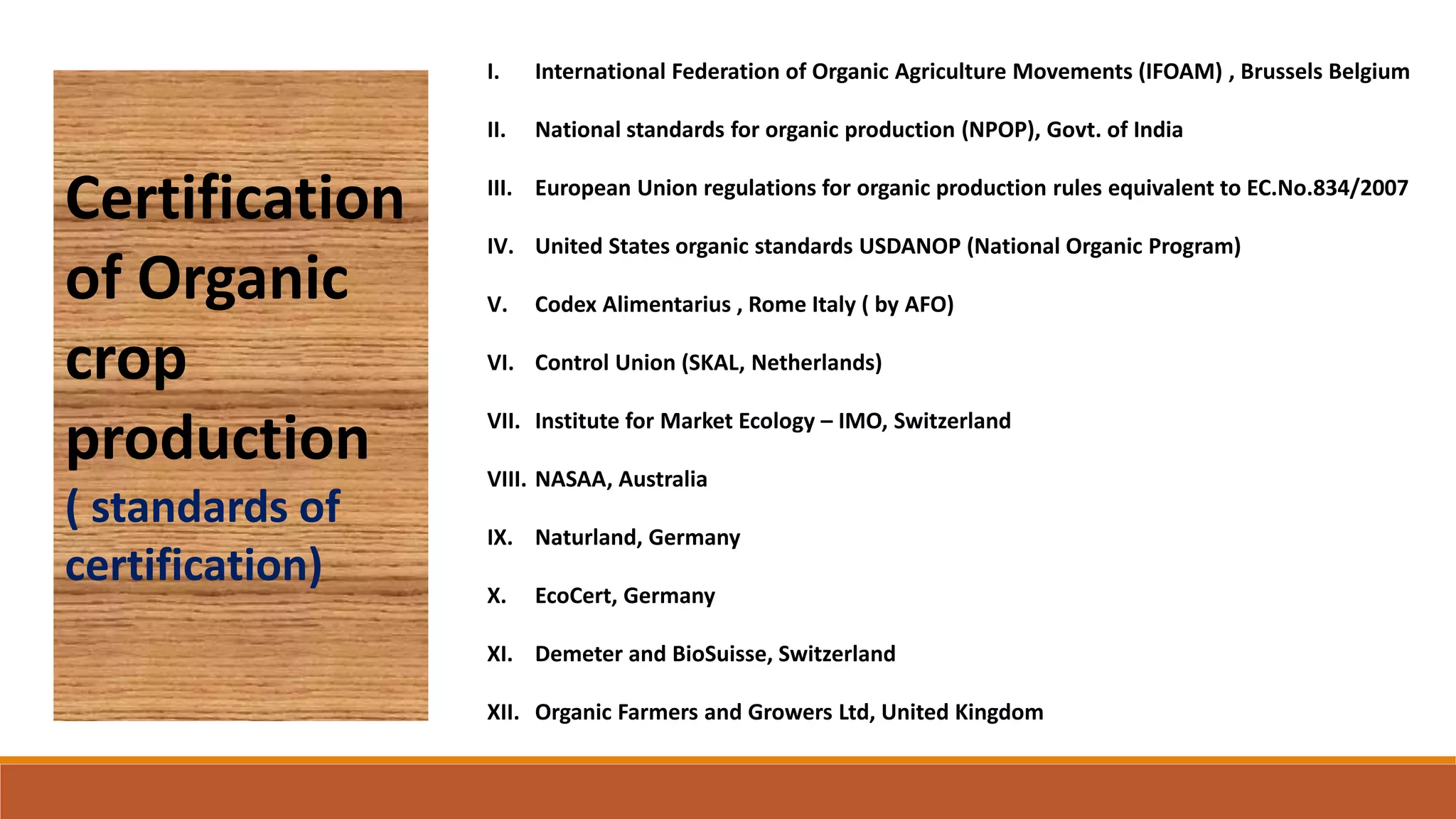 Large scale organic farming | PPT
