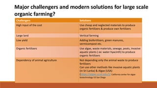 Large scale organic farming | PPTX