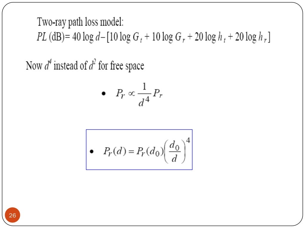 Large scale path loss 1