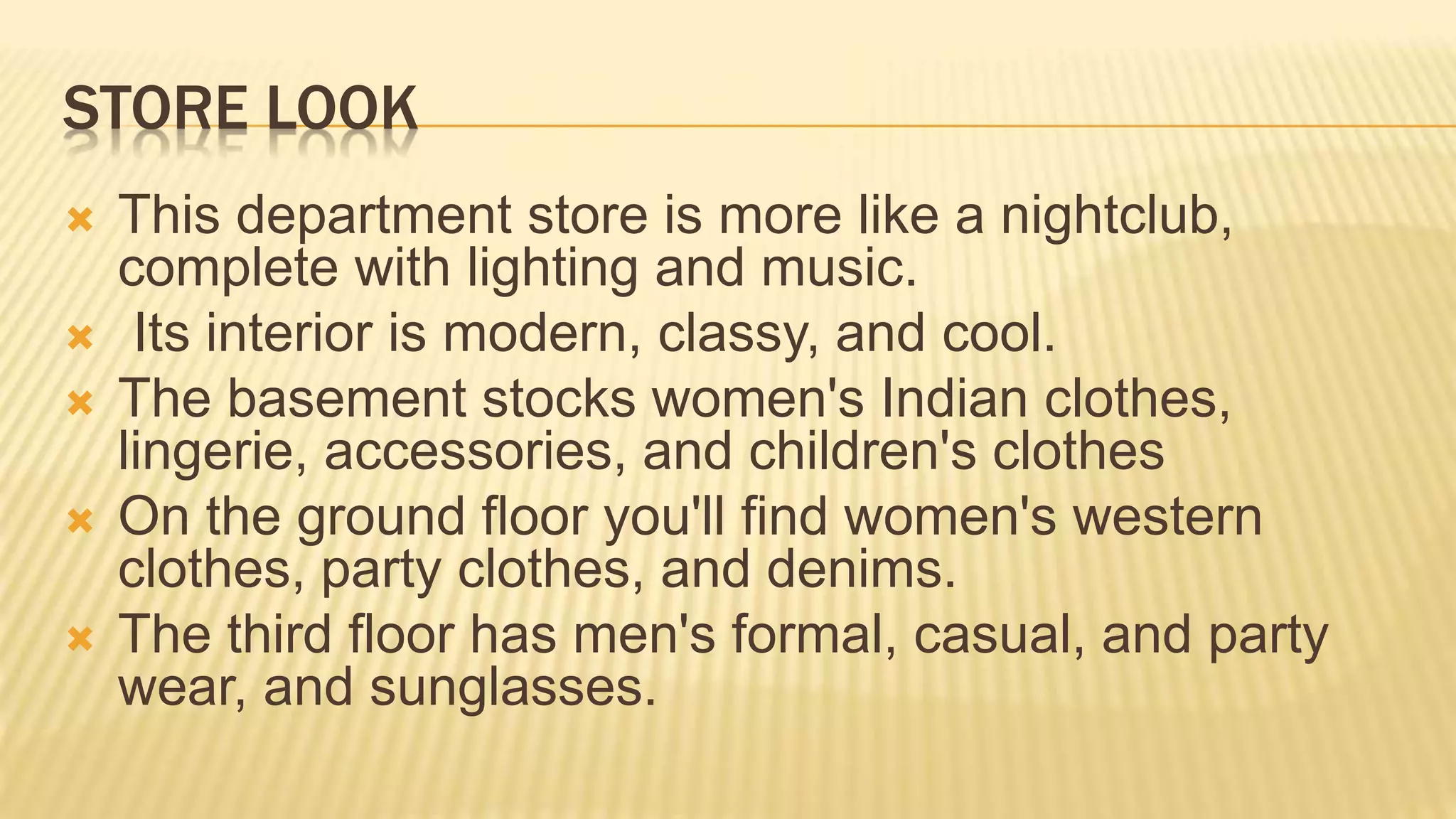 Large scale retail format | PPTX