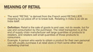 Large scale retail format | PPTX