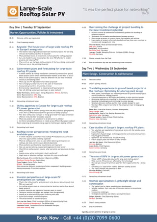 Large Scale Rooftop Pv Brochure | PDF